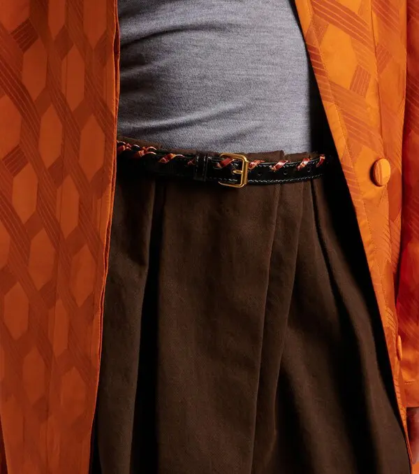 Dries Van Noten Braided Leather Belt - Brown