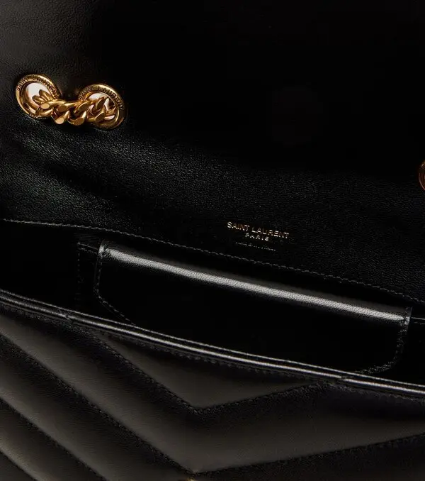 Saint Laurent Loulou Small Leather Shoulder Bag - Black