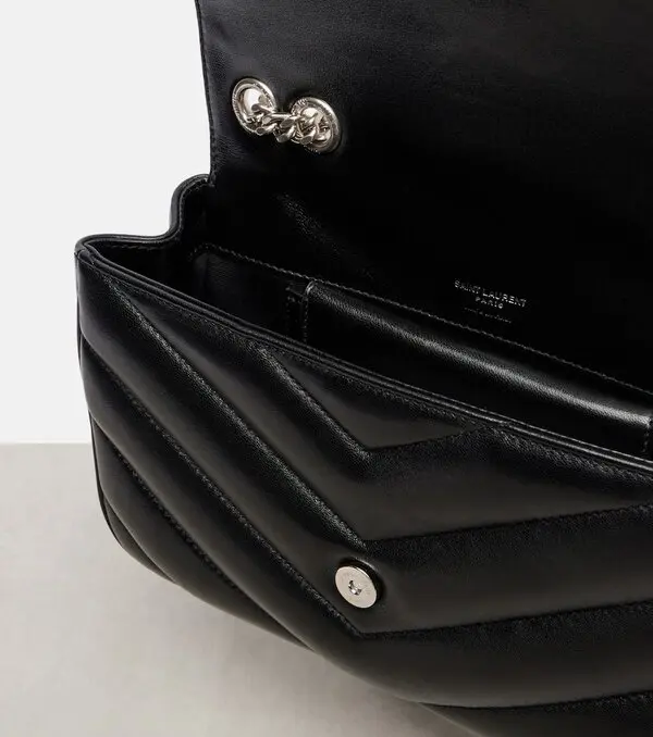 Saint Laurent Loulou Small Leather Shoulder Bag - Black
