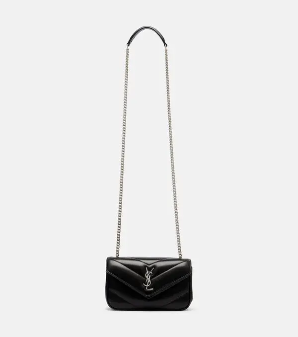 Saint Laurent Loulou Mini Leather Crossbody Bag