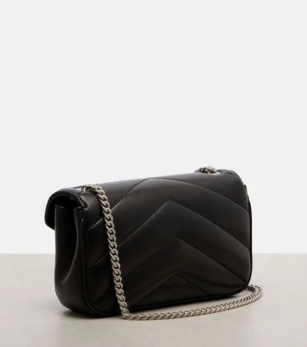 Saint Laurent Loulou Mini Leather Crossbody Bag