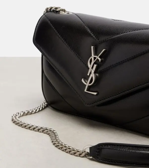 Saint Laurent Loulou Mini Leather Crossbody Bag