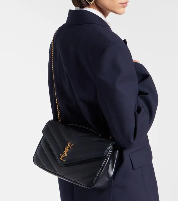 Saint Laurent Loulou Medium Shoulder Bag - Black