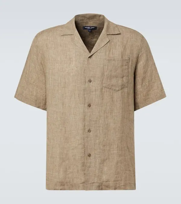 Frescobol Carioca Angelo Linen Shirt - Green