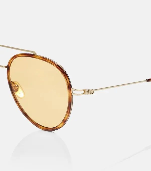 Gucci Gg Aviator Sunglasses - Brown