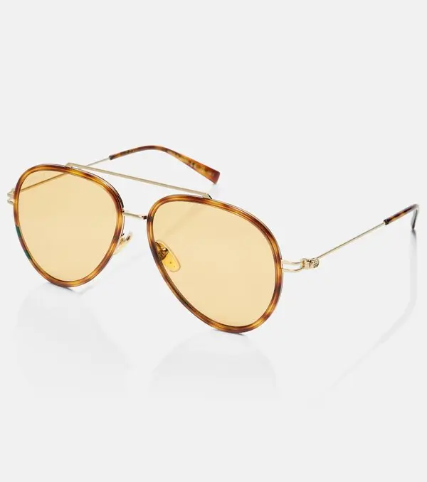 Gucci Gg Aviator Sunglasses - Brown