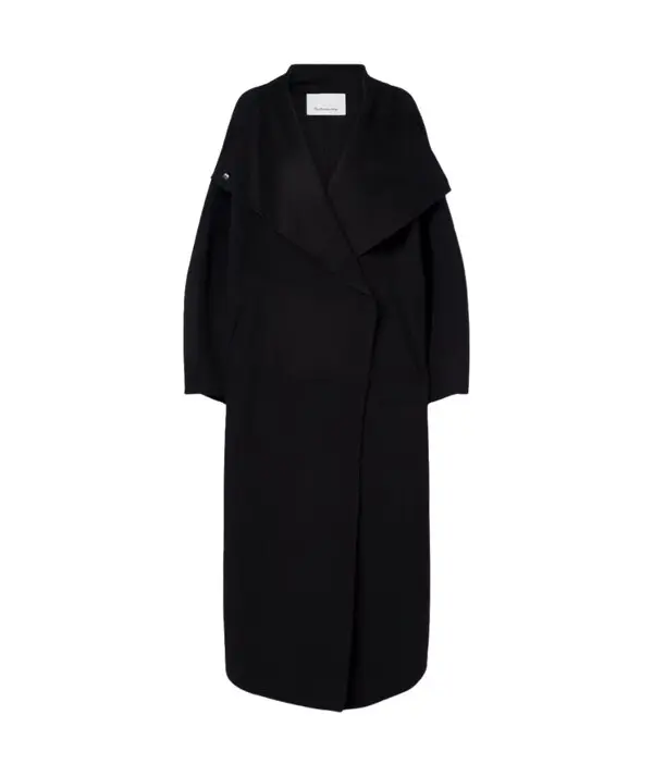 THE FRANKIE SHOP Leroy Wool-blend Coat - Black
