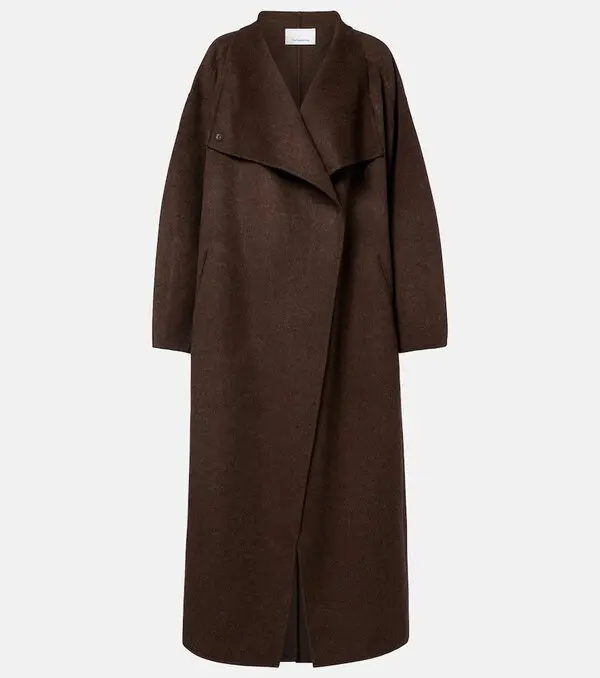 THE FRANKIE SHOP Leroy Wool-blend Coat - Brown