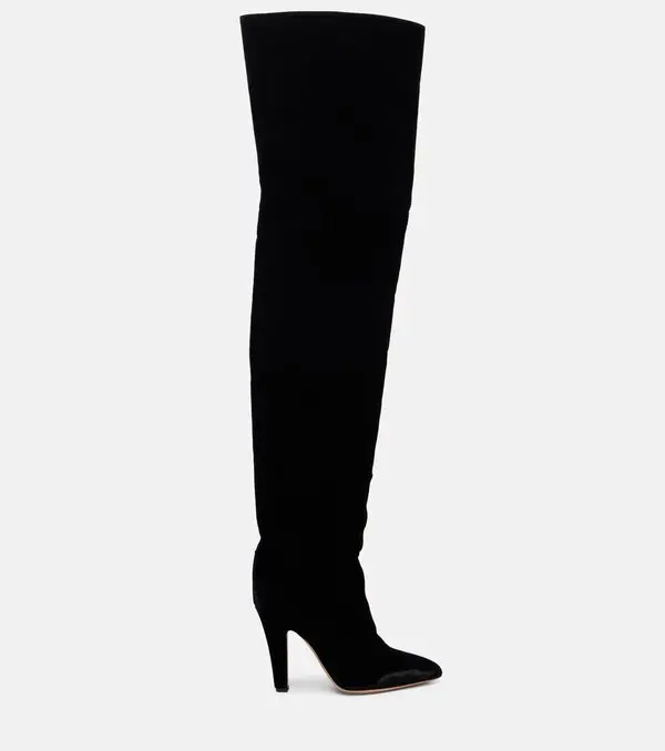 Paris Texas Velvet Elsa Over-the-knee Boots
