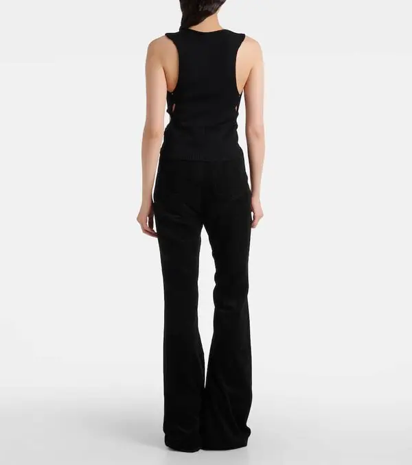 Rick Owens Alpaca-trimmed Virgin Wool Top