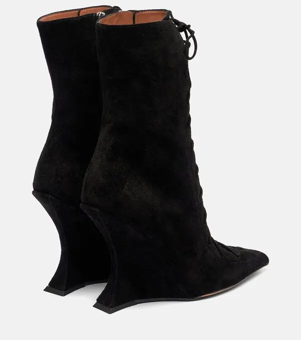 Paris Texas Nina 105 Suede Lace-up Boots