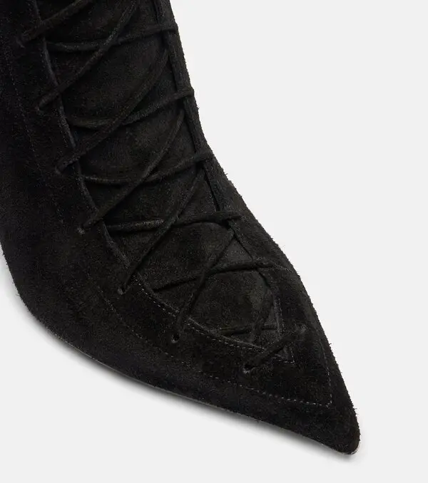 Paris Texas Nina 105 Suede Lace-up Boots