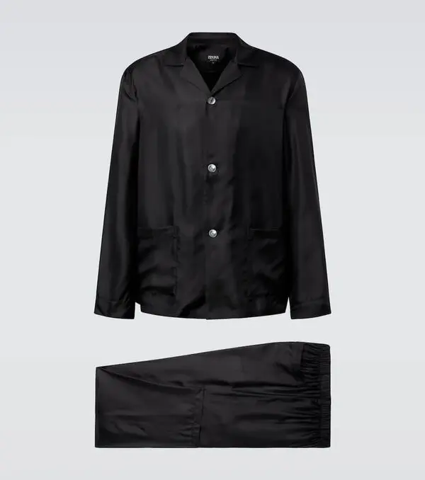 Zegna Silk Pajamas - Black