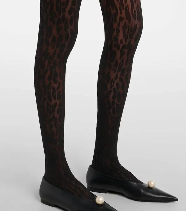 Wolford Leopard-print Tights