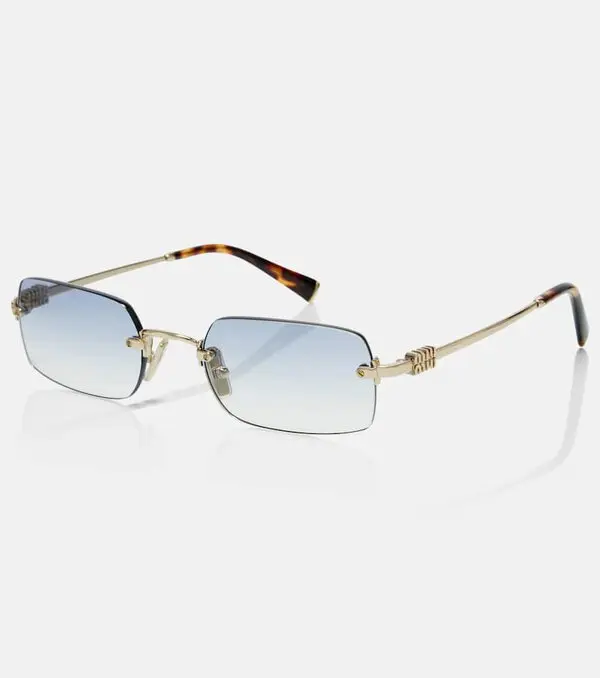Miu Miu Logo Rectangle Sunglasses