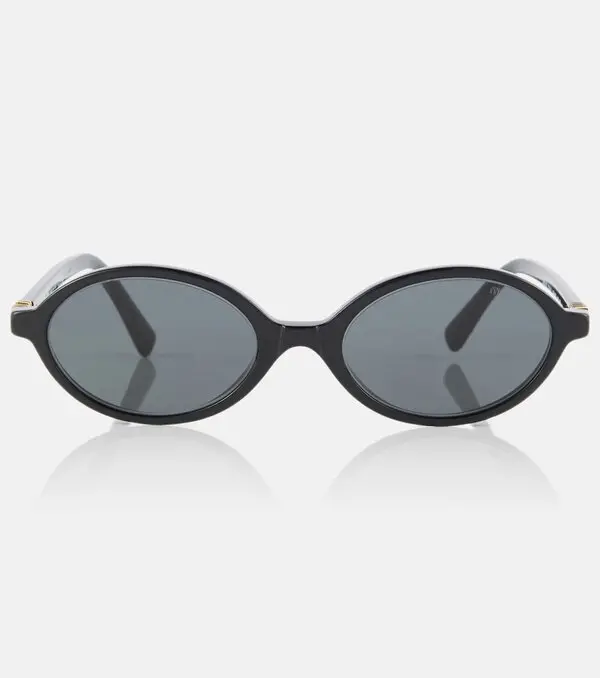 Miu Miu Round Frame Sunglasses - Black