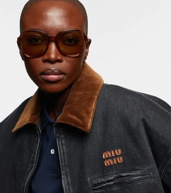 Miu Miu Regard Square Sunglasses - Brown