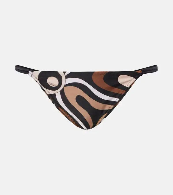 Emilio Pucci Marmo Bikini Bottom - Brown