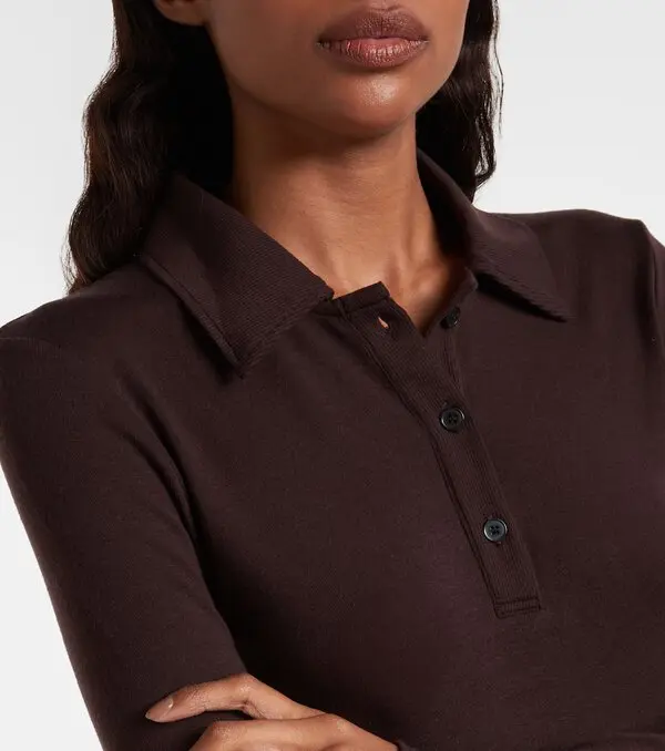AGOLDE Amos Polo Shirt - Brown
