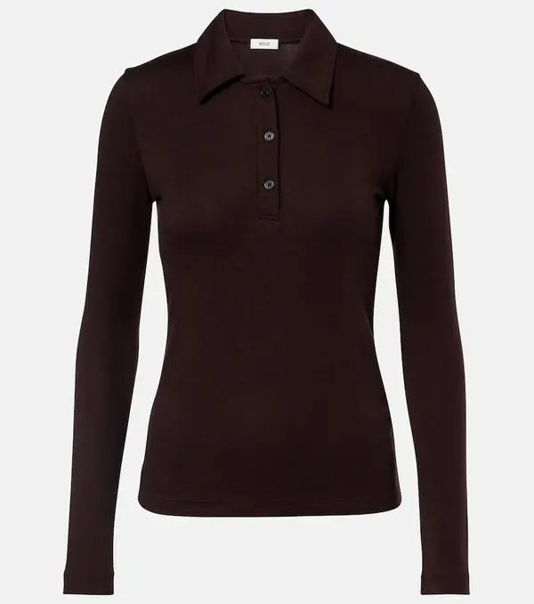 AGOLDE Amos Polo Shirt - Brown