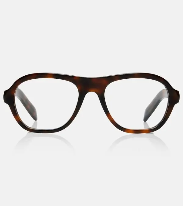 Prada Aviator Eyeglasses - Brown