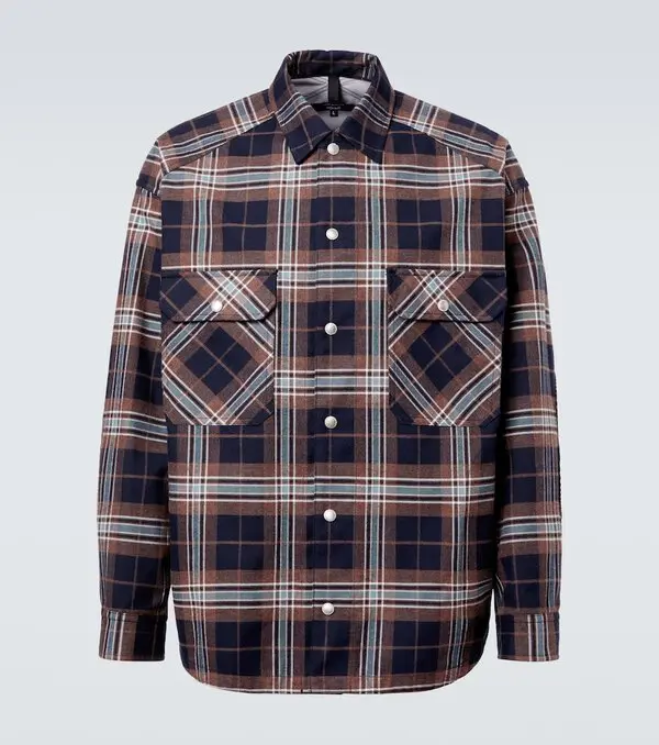 Comme Des Garçons Homme Plaid Cotton Overshirt - Brown