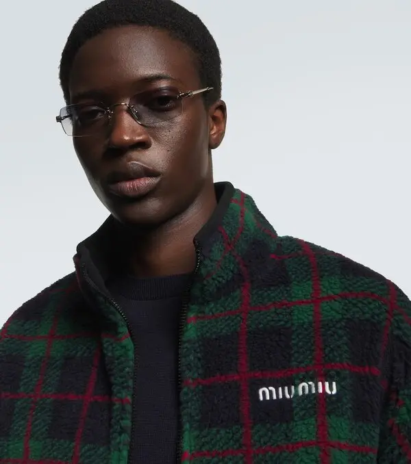 Miu Miu Logo Rectangle Sunglasses