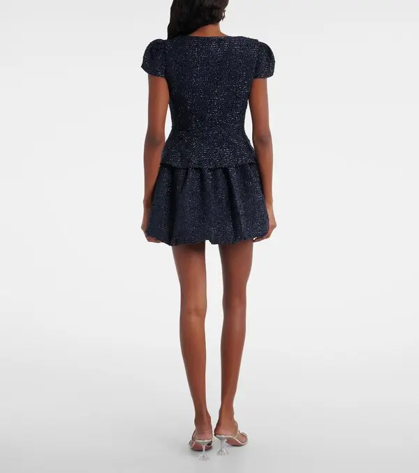 SELF-PORTRAIT Bouclé Minidress