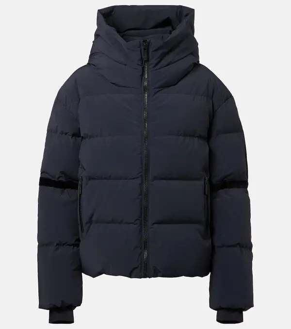 Fusalp Barsy Velvet-trimmed Down Ski Jacket - Black