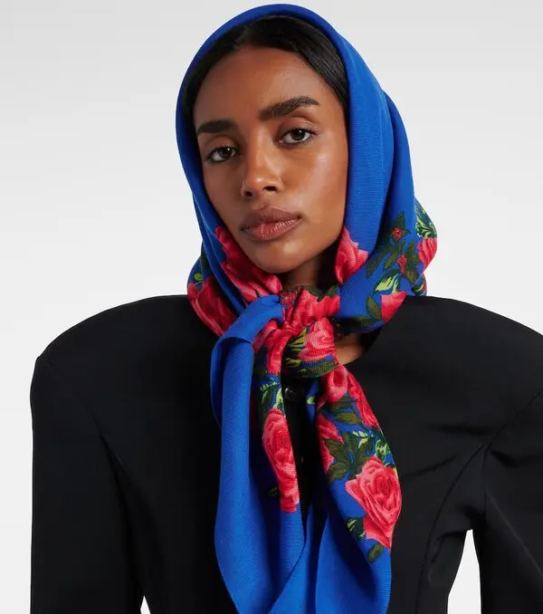 Magda Butrym Floral Wool Scarf