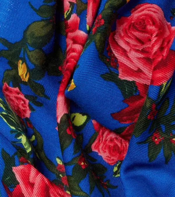 Magda Butrym Floral Wool Scarf