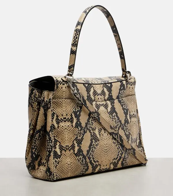Balenciaga Rodeo Medium Leather Tote Bag - Beige