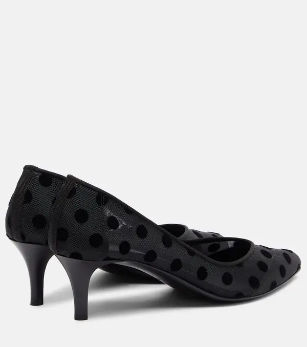 Isabel Marant Peleo 55 Polka-dot Mesh Pumps