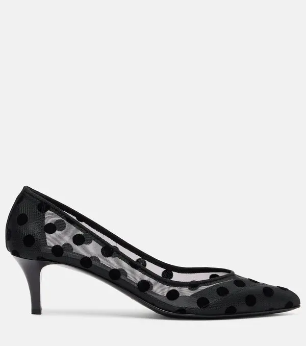 Isabel Marant Étoile Peleo 55 Polka-dot Mesh Pumps