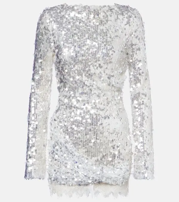 Christopher Esber Opaline Sequined Minidress