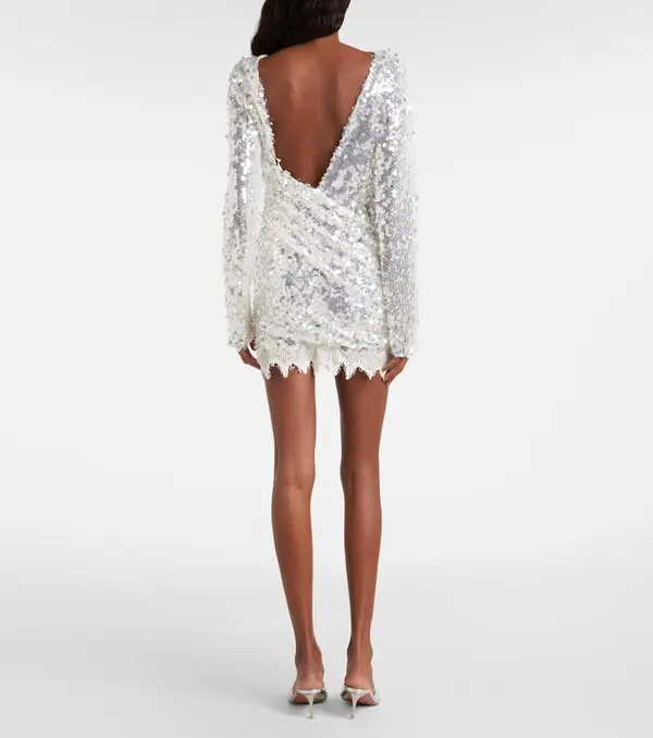 Christopher Esber Opaline Sequined Minidress