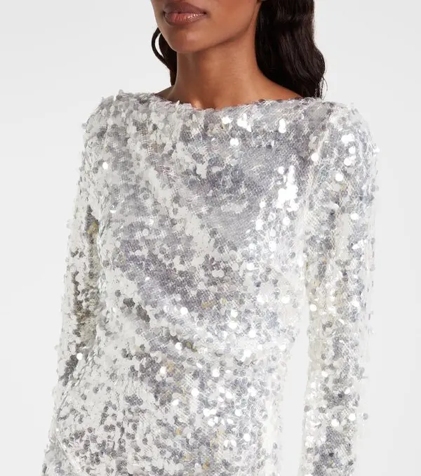 Christopher Esber Opaline Sequined Minidress