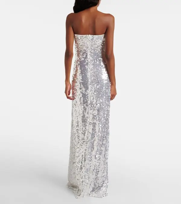 Christopher Esber Arched Palm Sequined Gown