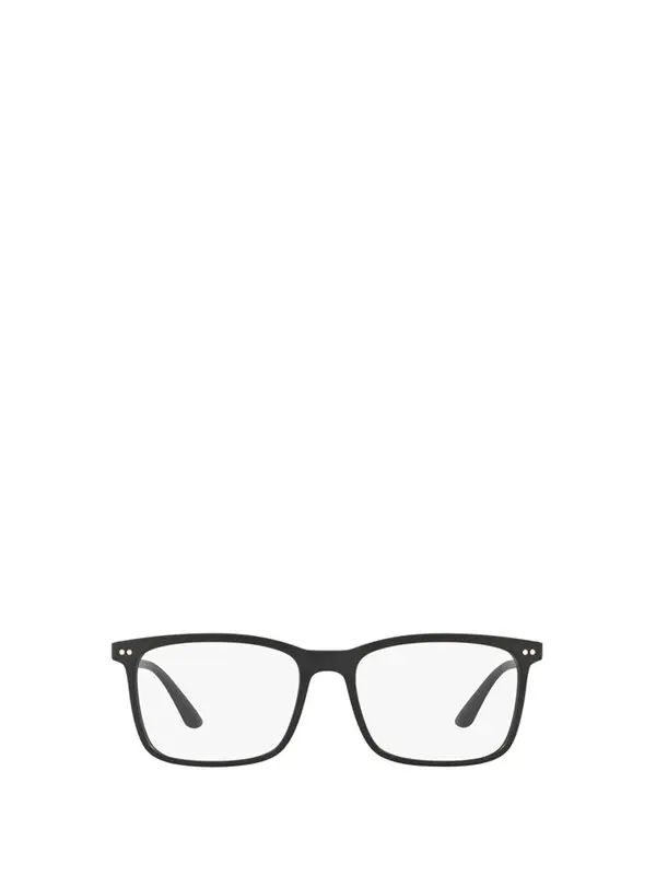 Giorgio Armani Rectangular Eyeglasses - Matte Black