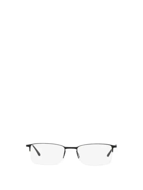 Giorgio Armani Rectangular Eyeglasses - Matte Black