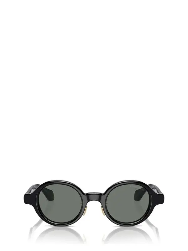 Giorgio Armani Rounded Sunglasses - Black