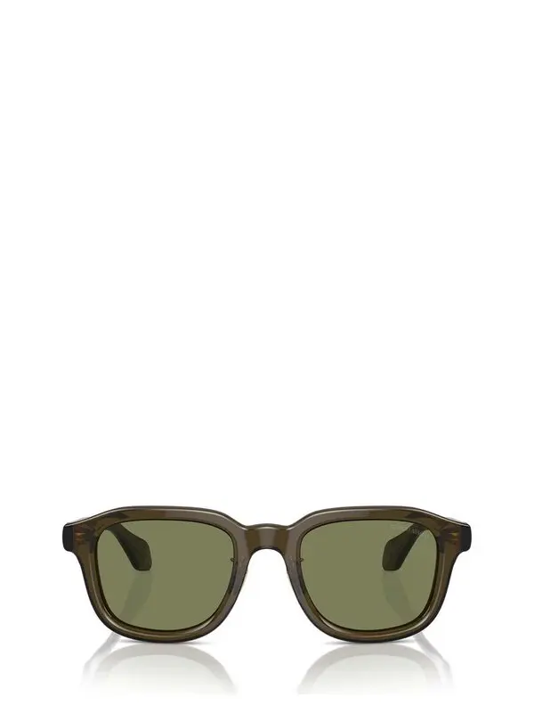 Giorgio Armani Square Sunglasses - Transparent Green