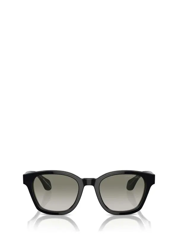 Giorgio Armani Square Frame Sunglasses - Top Black / Transparent Green
