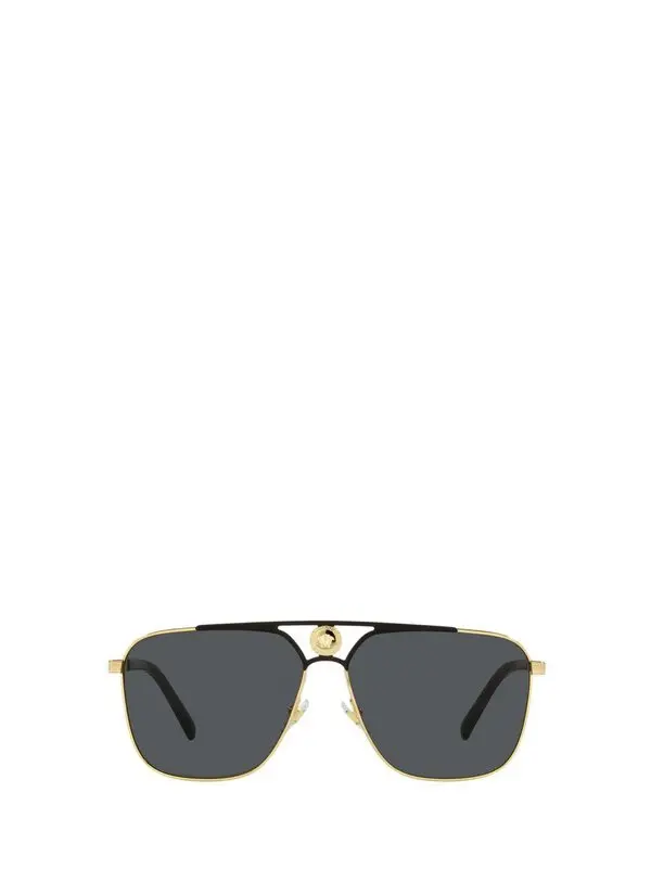 Versace Square Sunglasses - Gold / Matte Black