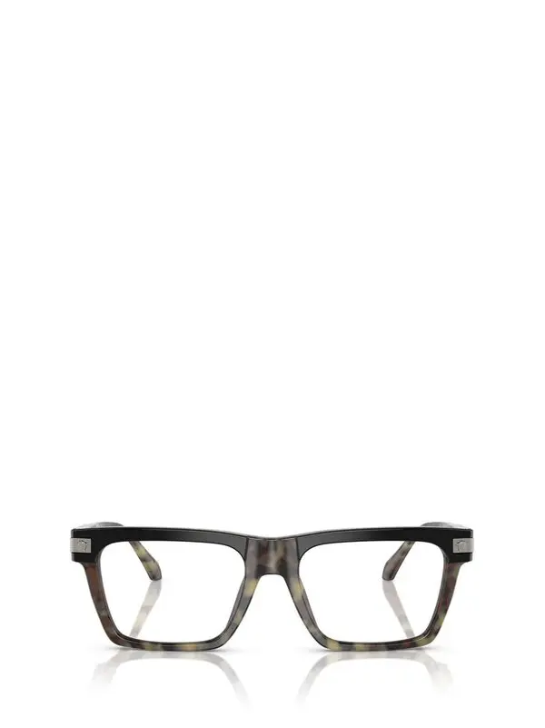 Versace Square Frame Eyeglasses - Brown