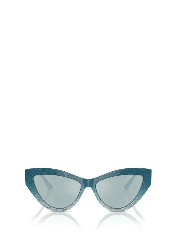 JIMMY CHOO Cat-eye Sunglasses - Azure Gradient Glitter