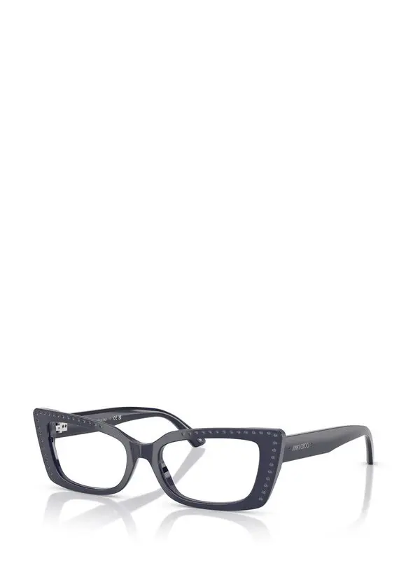 JIMMY CHOO Cat-eye Eyeglasses Jc3018b - Blue / Silver Night