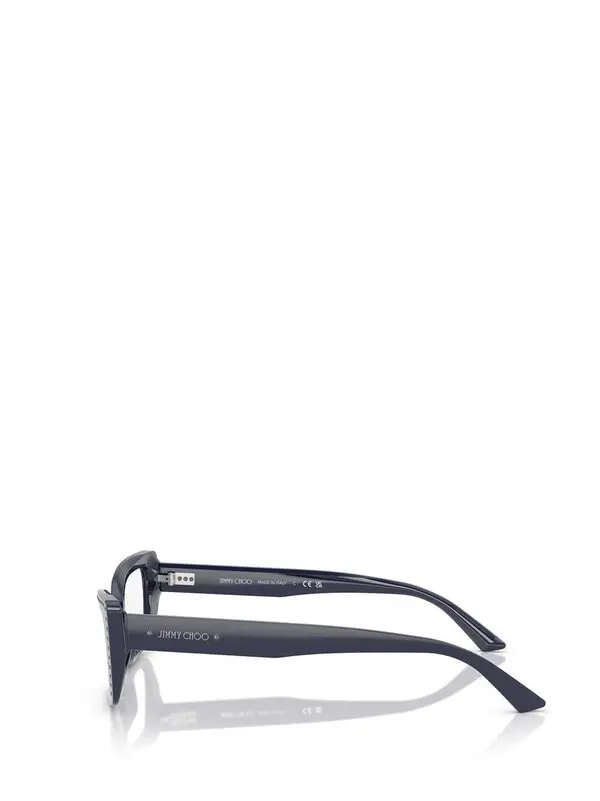 JIMMY CHOO Cat-eye Eyeglasses Jc3018b - Blue / Silver Night