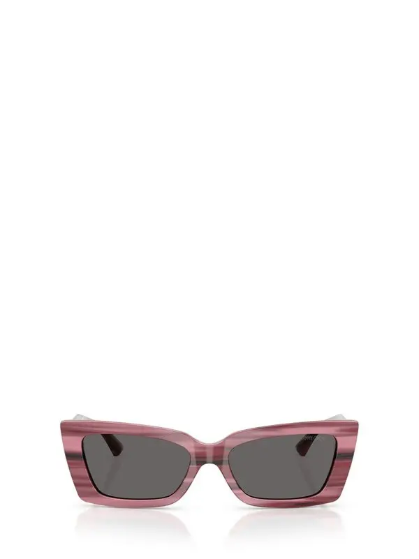 JIMMY CHOO Cat-eye Sunglasses - Striped Cranberry