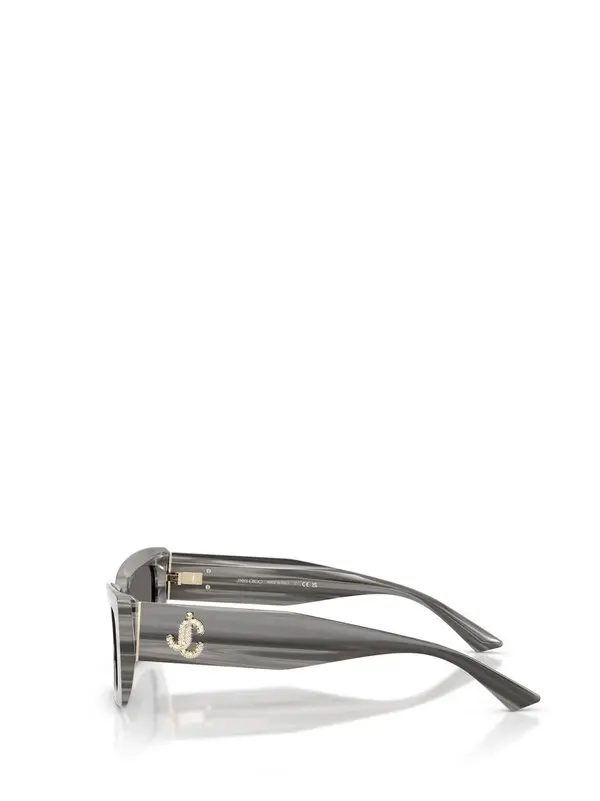 JIMMY CHOO Cat-eye Sunglasses - Striped Black